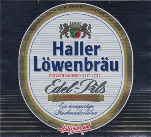Etiqueta de Bebida: Edel-Pils Premium (Löwenbrauerei Hall Fr. Erhard ...