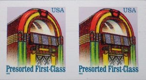 Stamp: Juke Box - Presorted First Class (United States of America ...