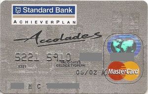 Bank Card: Standard Bank Achieverplan Accolades (Standard Bank, South ...