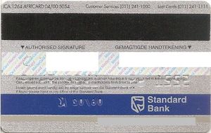 Bank Card: Standard Bank Achieverplan Accolades (Standard Bank, South ...