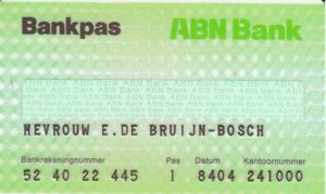 Tarjeta de Banco: Bankpas (ABN-AMRO Bank, Países BajosCol:NL-GM-0023
