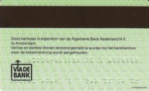 Tarjeta de Banco: Bankpas (ABN-AMRO Bank, Países BajosCol:NL-GM-0023