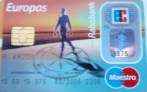Tarjeta de Banco: Maestro & Eurocheque"Europas" 5 (Rabobank, Países ...