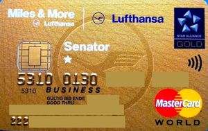 Bank Card: Lufthansa - Miles & More - Senator - BUSINESS (Deutsche ...
