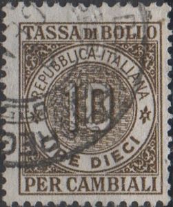 Stamp: Tassa di bollo (Italy: Revenue Stamps(Revenue : Bill of Exchange ...