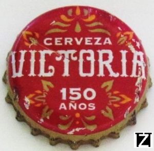 Tapa de botella: Victoria 150 anos (Grupo Modelo, México) Col:BE-MX-00210