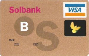 Bank Card: SolBank (Banco de Sabadell, SpainCol:ES-VI-0030 💳