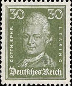 Stamp: Gotthold Ephraim Lessing (German Realm(Famous Germans) Mi:DR 394 ...