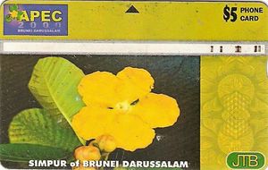Phonecard: Apec - Simpur of Brunei Darussalam (Jabatan Telekom Brunei ...