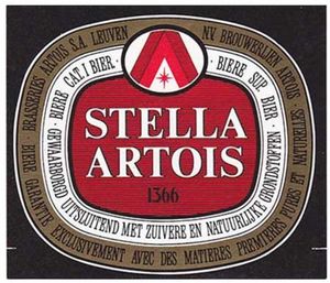 Drink Label: Stella Artois (Brouwerij Hoegaarden (InBev) , BelgiumCol ...