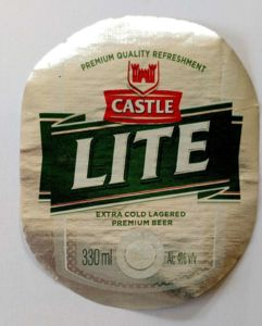 Drink Label: Castle Lite (Nile Breweries LTD., UgandaCol:UG-BEER-000002