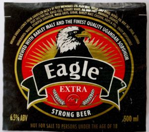Drink Label: Eagle Extra (Nile Breweries LTD., UgandaCol:UG-BEER-000006