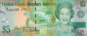 Banknote: 5 Dollars (Cayman Islands(2010-2020 Issue) Wor:P-39a