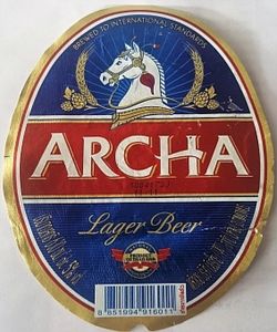 ฉลากเครื่องดื่ม: Archa Lager Beer (Thai Beverage Public Company Ltd., ไทยCol:TH-BEER-000029 🏷️