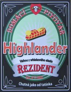 Drink Label: Highlander (Domácí pivovar Highlander Petr Šlezar, Czech ...