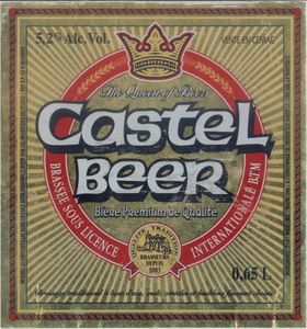 Drink Label: Castel Beer (Brasseries du Tchad, ChadCol:TD-BEER-000003