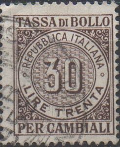 Stamp: Tassa di bollo (Italy: Revenue Stamps(Revenue : Bill of Exchange ...