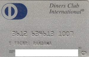 Bank Card: Diners Club International (Diners Club, Indonesia) Col:ID-DC ...
