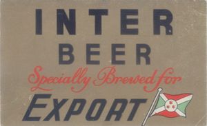 Drink Label: Inter Beer Export (Brasseries et Lemonaderie du Burundi ...