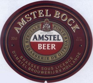 Drink Label: Amstel Bock (Brarudi S.A., BurundiCol:BI-BEER-000004