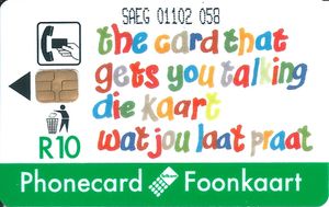 Phonecard: Two Girls On Phone (Telkom, South Africa(Chip Cards) Col:ZA ...