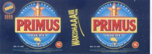 Etiqueta de bebida: Primus (Bralima-Lubumbashi, Congo, República ...