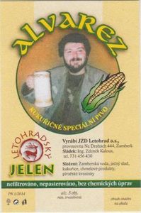 Drink Label: Alvarez (Letohradský minipivovar Žamberk, Czech ...