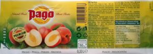 Drink Label: Pago natural fruit (Eckes-Granini France, FranceCol:FR ...