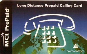 Phonecard: Telephone in Blue Background (MCI (MCI), United States of ...