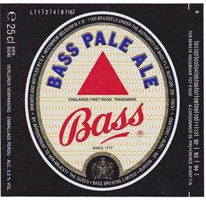 Drink Label: Bass Pale Ale (Brouwerij Hoegaarden (InBev) , BelgiumCol ...