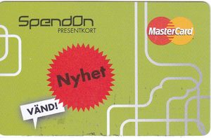 Gift Card: SpendOn presentkort (Spendon, Sweden(SpendOn) Col:S-SOn-003