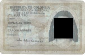 Functional Card: Colombia Identity Card (Personal Identification ...