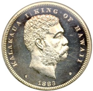 Moneda: ¼ Dollars (Hapaha) (Hawai(1847~1881 - Dollar) Col:US-HA-000002 ...