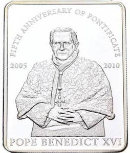 Coin: 1 Dollar (Pope Benedict XVI) (Palau(Religion)