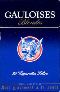 Cigarette Pack: Gauloises Blondes (France) Col:FR-CT-0001