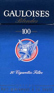 Cigarette Pack: Gauloises Blondes 100 (FranceCol:FR-CT-0002