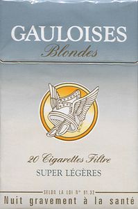 Cigarette Pack: Gauloises Blondes Super Light (FranceCol:FR-CT-0005