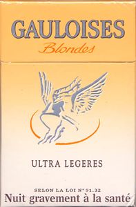Cigarette Pack: Gauloises Blondes Ultra Light (FranceCol:FR-CT-0006