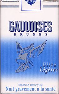 Cigarette Pack: Gauloises Brunes Ultra Lights (FranceCol:FR-CT-0009