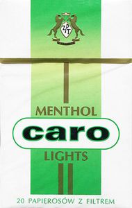 Cigarette Pack: Caro Lights Menthol (PolandCol:PL-CT-0004