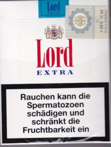 Cigarette Pack: Lord Extra (Germany, Federal RepublicCol:DE-CT-0001