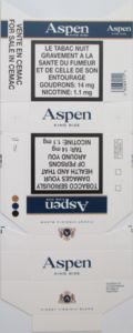 Cigarette Pack: Aspen (Central African RepublicCol:CF-CT-0001