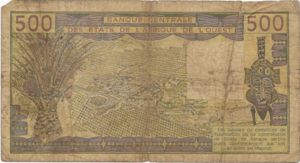 Banknote: 500 Francs (West African States(H for Niger) Wor:P-606 Hi