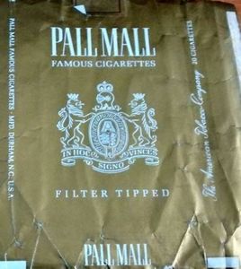 Paquete de Cigarrillos: Pall Mall Filter Tipped (Estados Unidos de ...