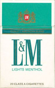 Cigarette Pack: L&M Lights Menthol (FinlandCol:FI-CT-0001