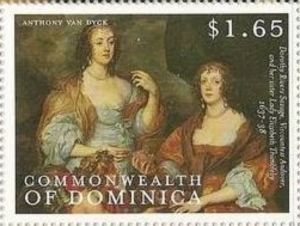 Stamp: D. Rivers Savage, Viscountess Andover and E. Thimbleby (Dominica ...