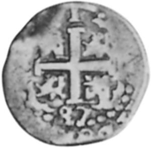 Moneda: 1 Real (Perú(1665~1700 - Carlos II Colonial Español) WCC:km20