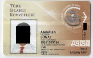 Fonksiyonel Kart: Turkish Armed Forces Identity Card (Army, Türkiye ...