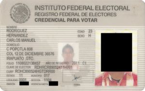 Functional Card: Mexico Voters Card (Personal Identification, Mexico ...