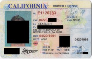 Functional Card: California Drivers License (Driving Licences, United ...